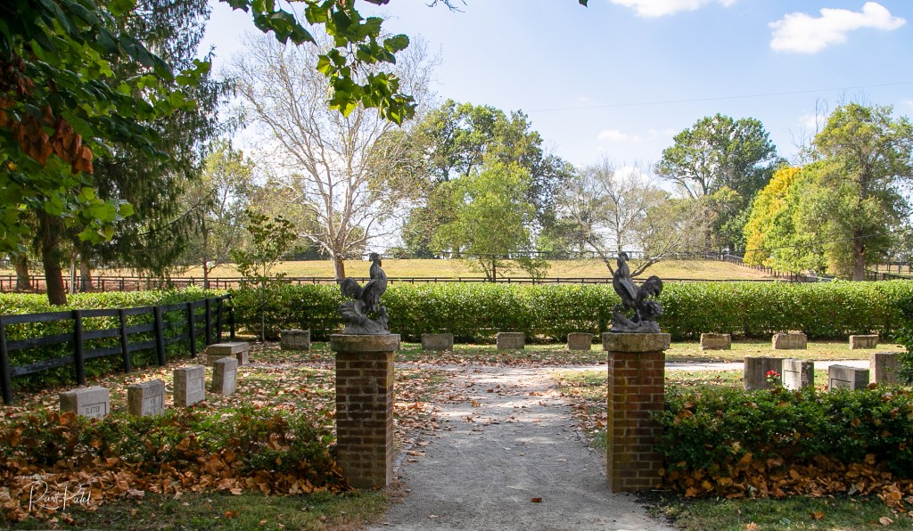 Horse Cemetery at Claiborne Farm - Photos by Ravi